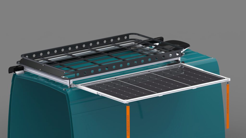 Sliding Solar Panel Rack System: SR1-1SS - Orion Designs