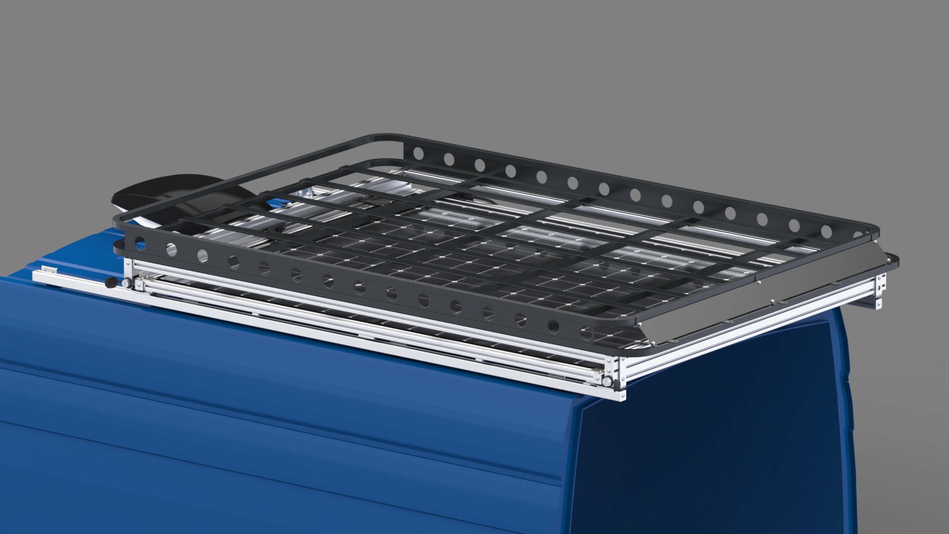 Sliding Solar Panel Rack System: SR1-1SS - Orion Designs
