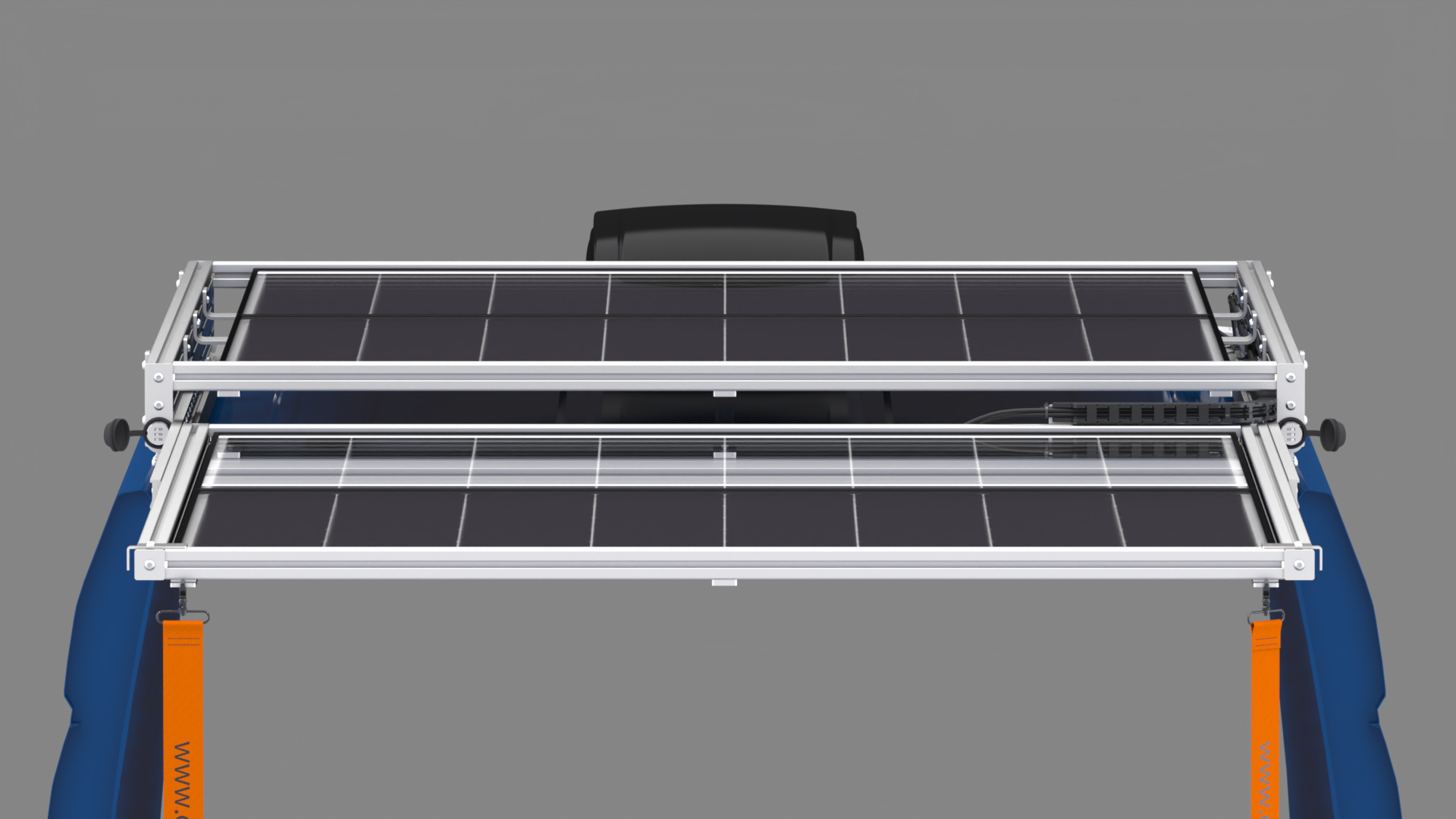 Sliding Solar Panel Rack System: SR1-2SS - Orion Designs