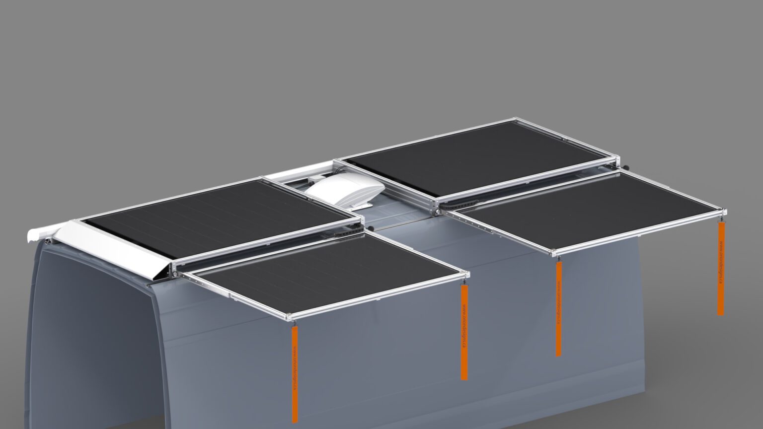 Sliding Solar Panel Rack System: SR1-2SS - Orion Designs