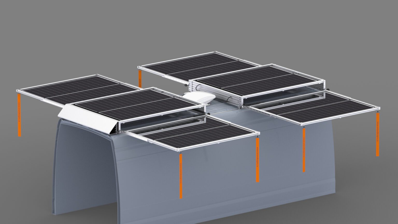 Sliding Solar Panel Rack System: SR1-3DS - Orion Designs