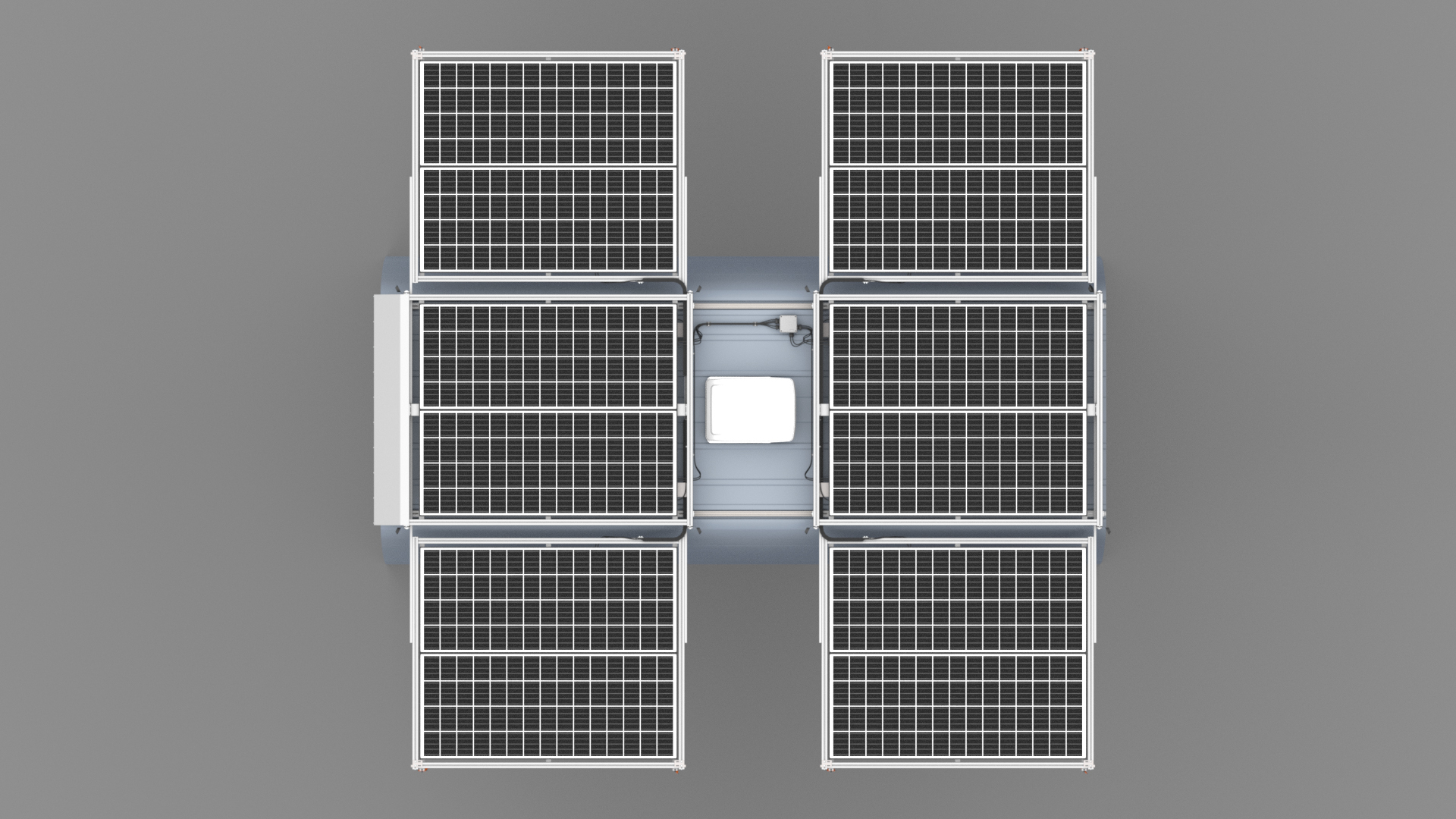 Sliding Solar Panel Rack System: SR1-3DS - Orion Designs