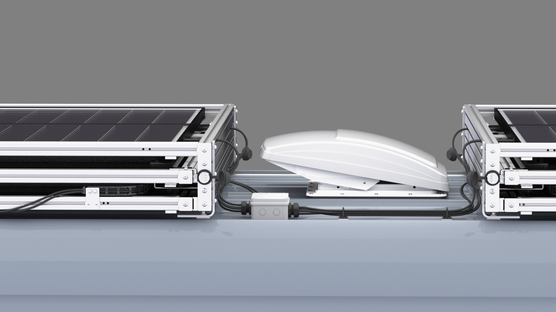 Sliding Solar Panel Rack System: SR1-3DS - Orion Designs