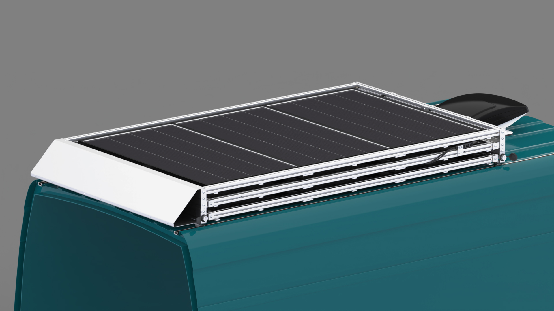 Sliding Solar Panel Rack System: SR1-3DS - Orion Designs