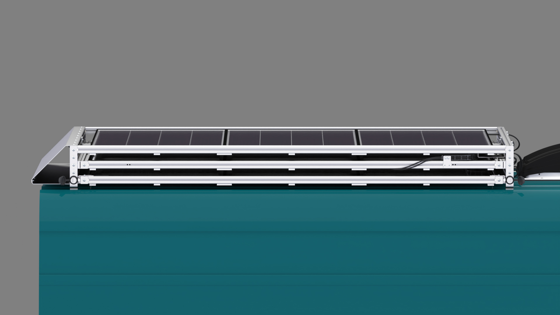 Sliding Solar Panel Rack System: SR1-3DS - Orion Designs