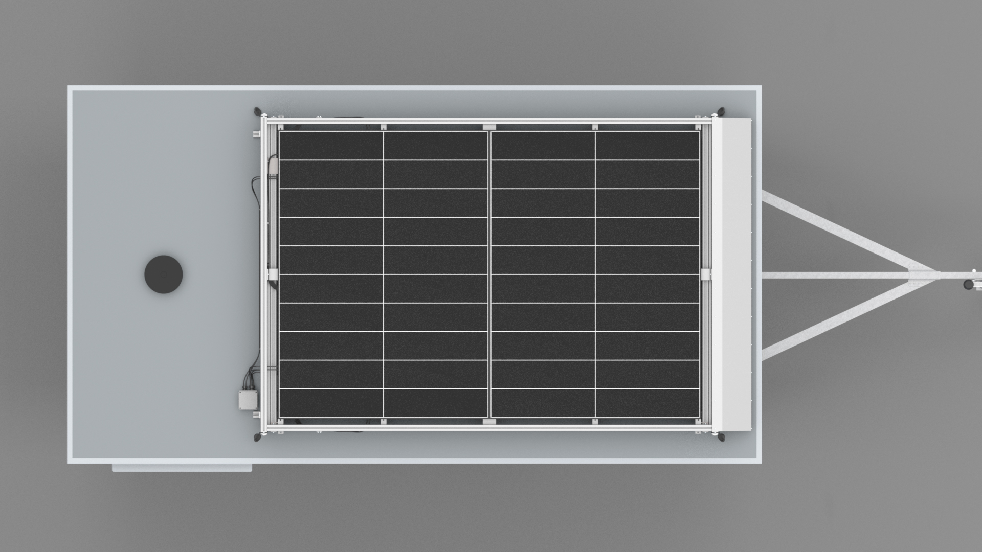 Sliding Solar Panel Rack System: SR1-3DS - Orion Designs